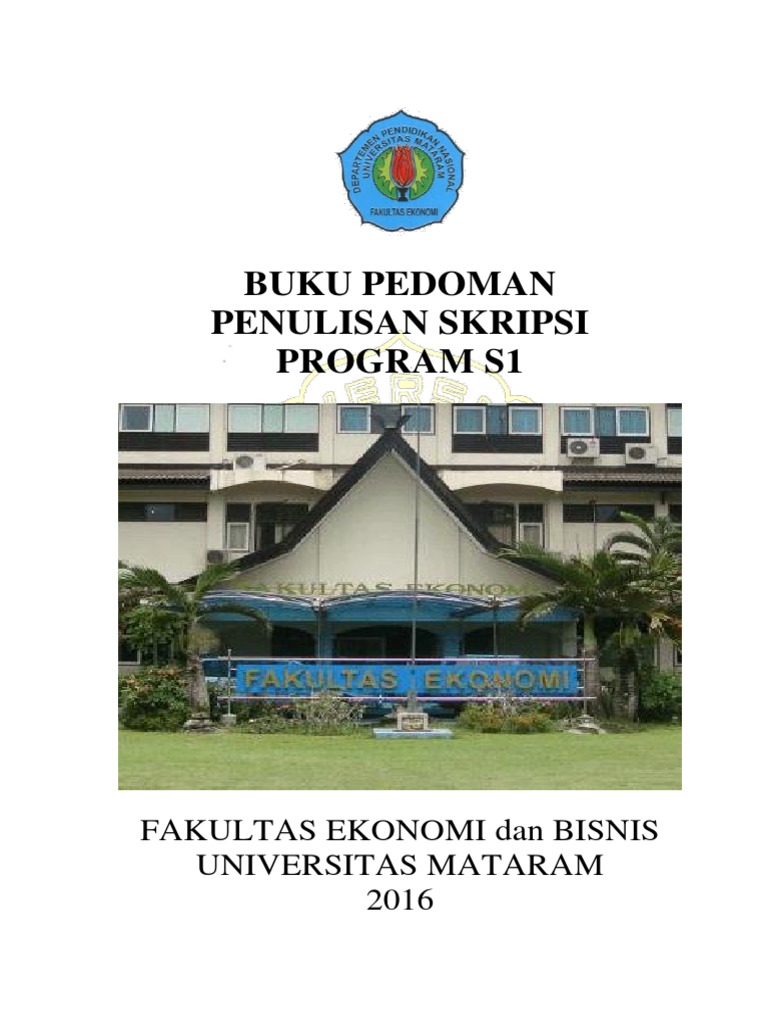 Buku Pedoman Skripsi Feb Unram PDF | PDF