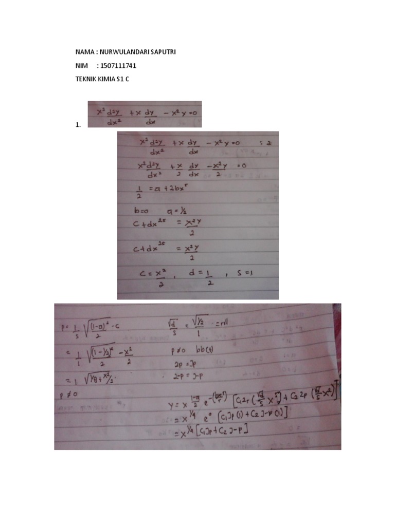 Tugas Matematika Teknik | PDF