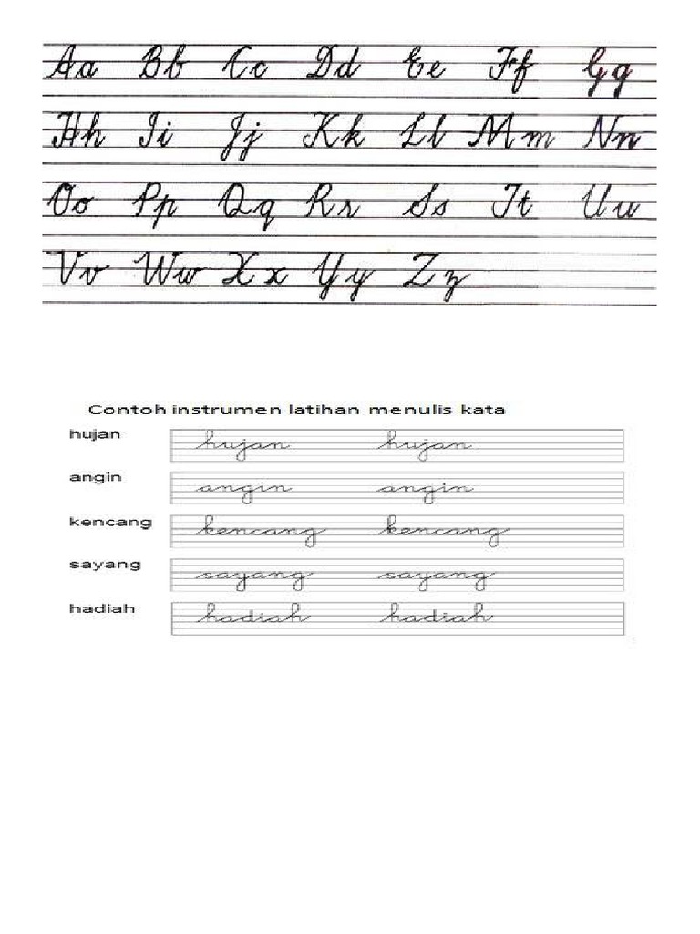 Tulisan Berangkai | PDF