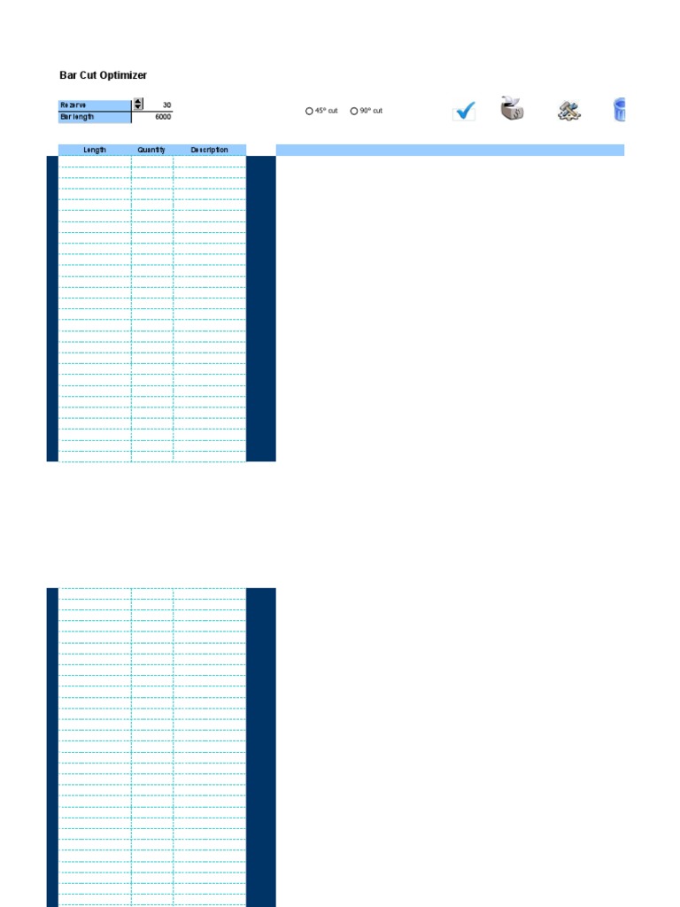 Bar Cut Optimizer-1.5 | PDF
