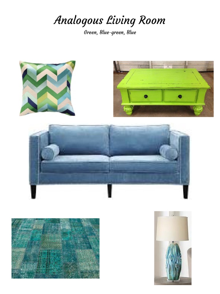Analogous Living Room Color Scheme | PDF