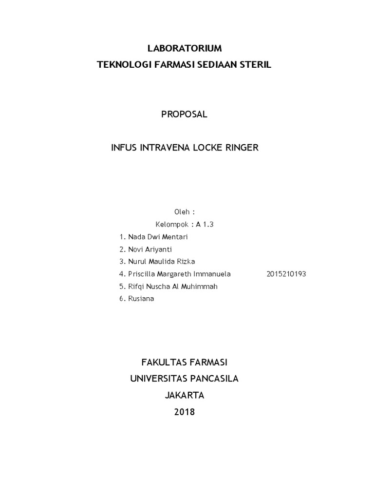 Infus Locke Ringer 2 | PDF