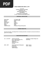 Resume For SPM Leavers | PDF | Cognition | Communication