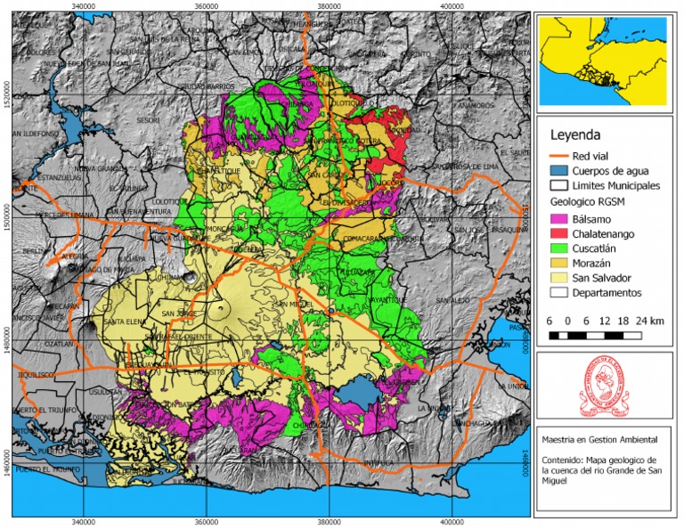 Mapa Geologico Cuenca Rio Grande de San Miguel
