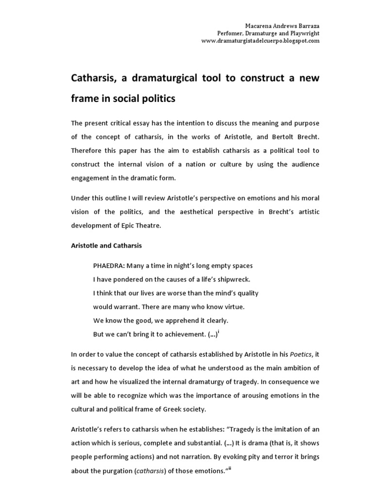 Catharsis | Tragedy | Cognitive Science