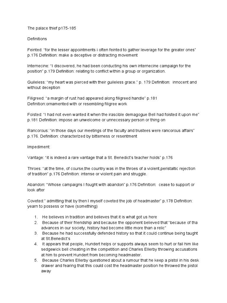 The Palace Thief p175-185 | PDF