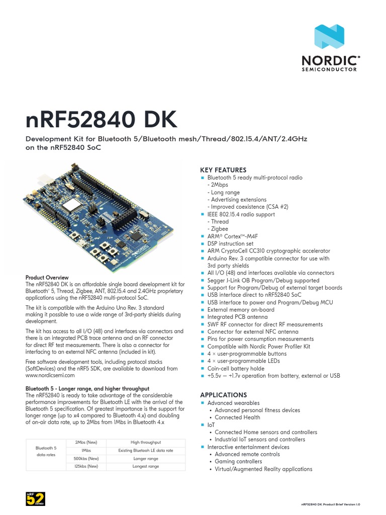Nordic Nrf52840-Dk Pb | Bluetooth | Computer Networking