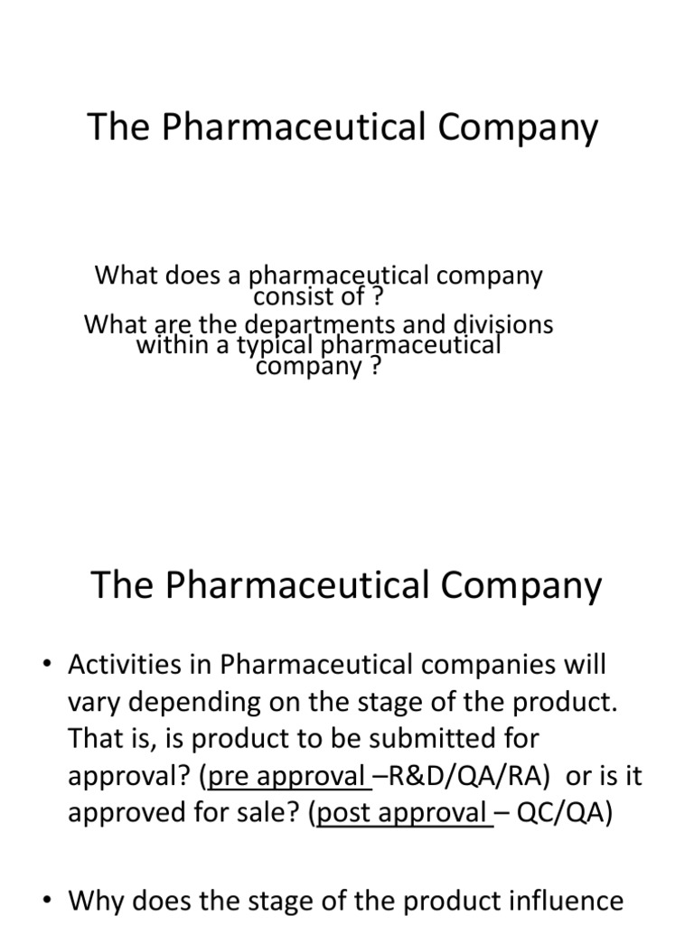 Unit 3 2010 The Pharmaceutical Company Jan 29 Week 4 Combined | PDF ...