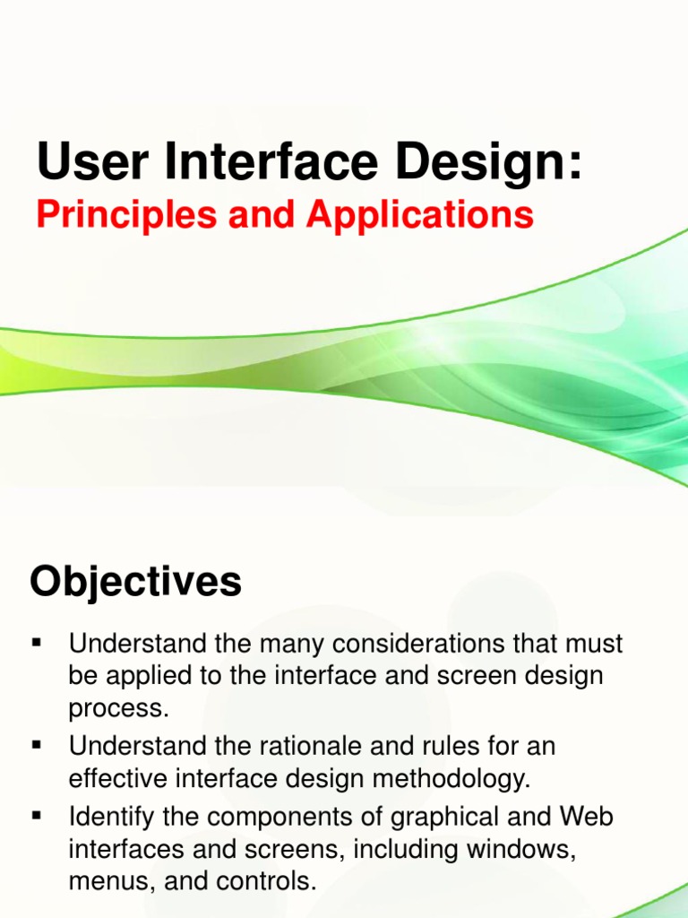 UI Design Principles and Application | PDF | Graphical User Interfaces | Usability