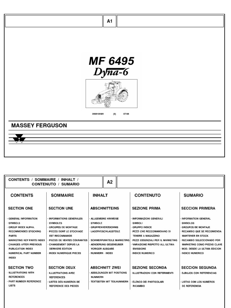 MF 6495 PDF | PDF | Transmission (Mechanics) | Rotating Machines