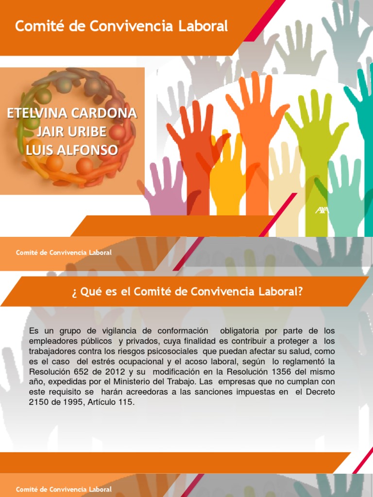Comité de Convivencia Laboral: Funciones y Estructura | PDF | Gobierno