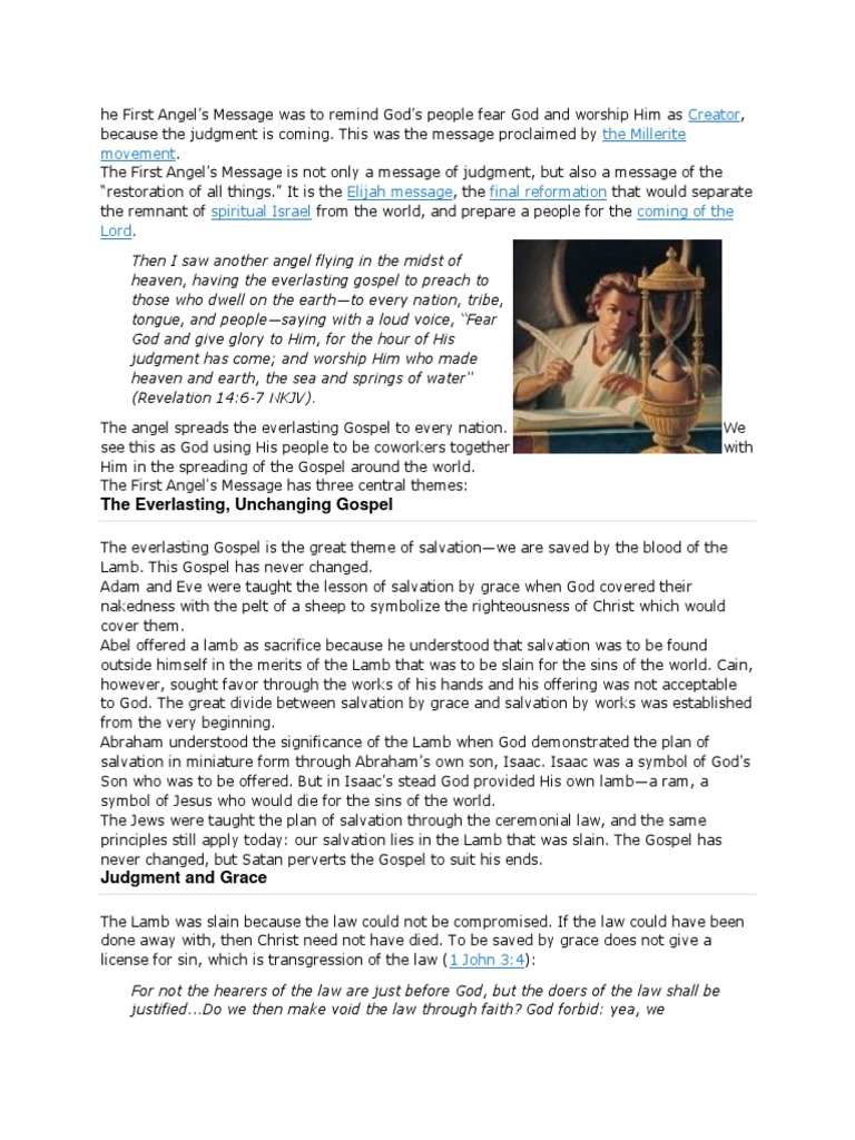 The Everlasting, Unchanging Gospel | PDF | Last Judgment | God In ...