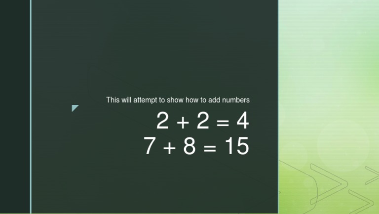 Adding Multiple Numbers | PDF