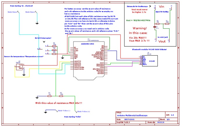 Arduino Multimeter Schematic | PDF | Electrical Engineering ...