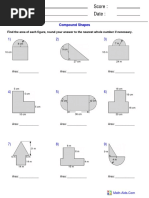 Area of Compound Shapes Answers 250215 131417 | PDF