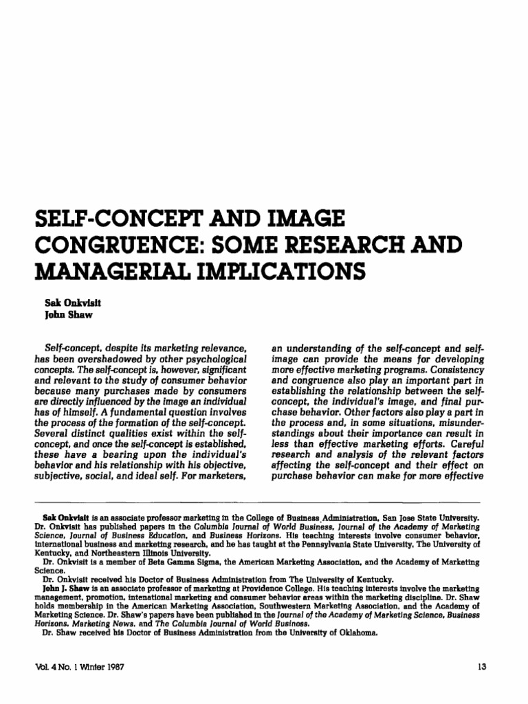Understanding the Influence of Self-Concept on Consumer Behavior ...
