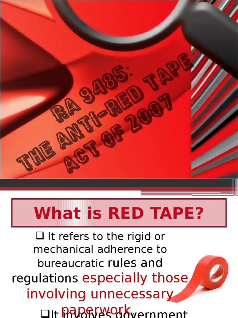 Understanding the Anti-Red Tape Act | PDF | Public Law | Virtue