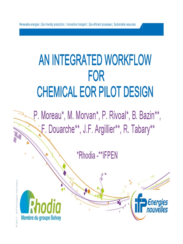 An Integrated Workflow For Chemical EOR Pilot Desing | PDF | Enhanced ...