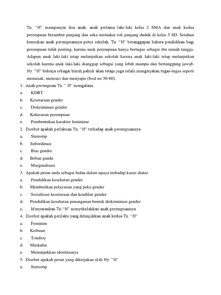 Soal Kuis Kespro Ke 2 | PDF