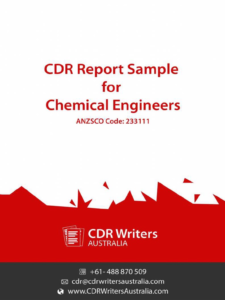 CDR Report Sample For Chemical Engineers PDF | PDF | Business | Nature