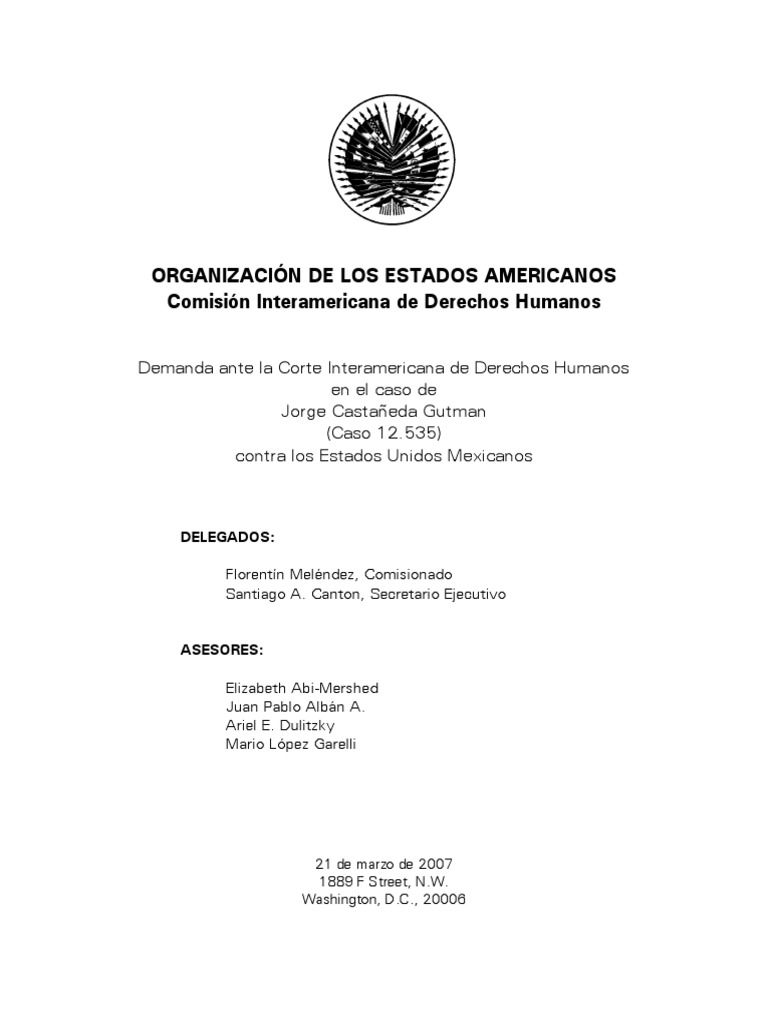 12.535 Jorge Castaneda Gutman Mexico 21 Marzo 2007 ESP | PDF | Convenio ...