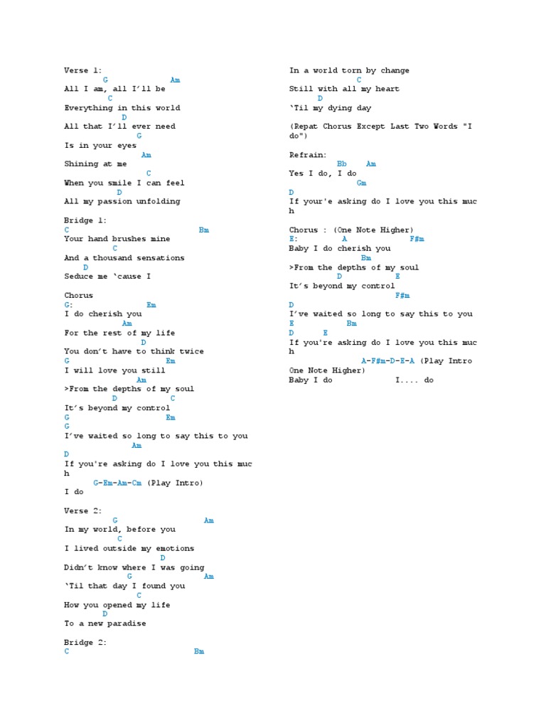 Erika | PDF | Refrain | Song Structure