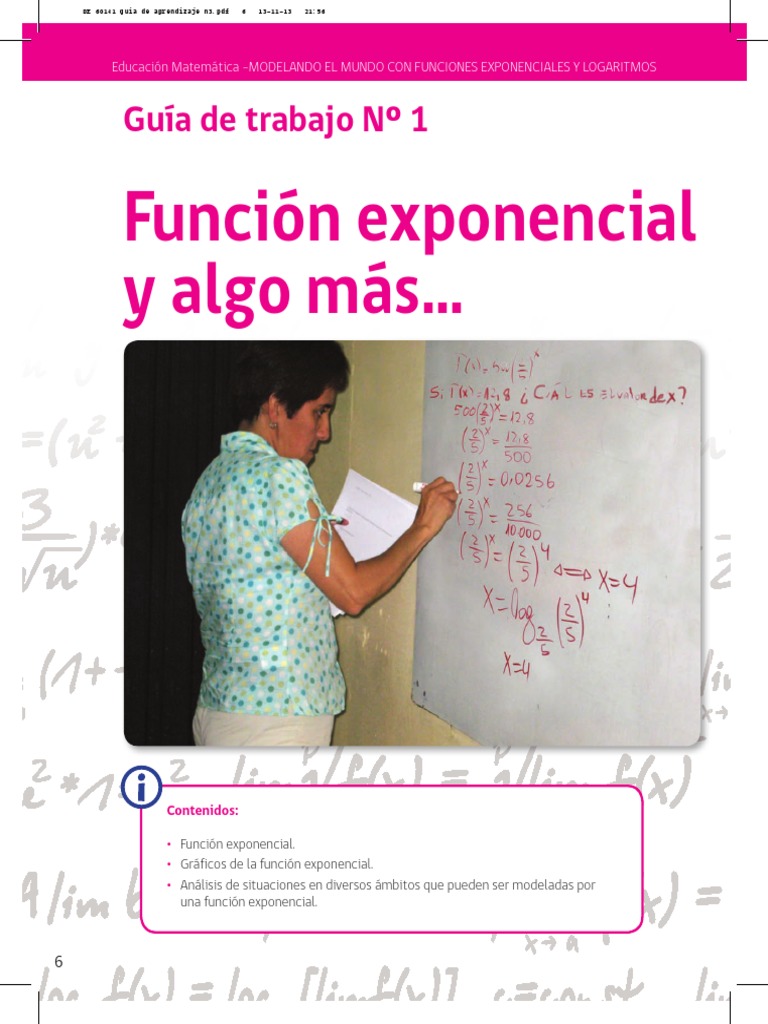 Funciones Exponenciales y Logarítmicas | PDF | Logaritmo | Exponenciación