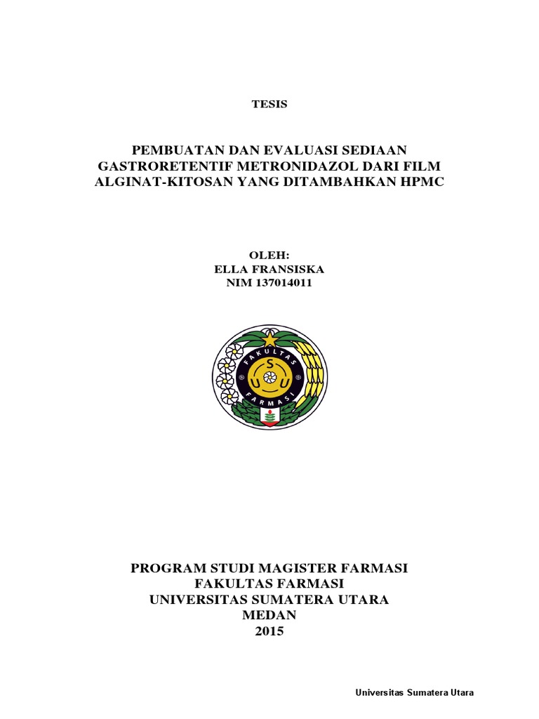 123dok Pembuatan+dan+Evaluasi+Sediaan+Gastroretentif+Metronidazol+dari ...