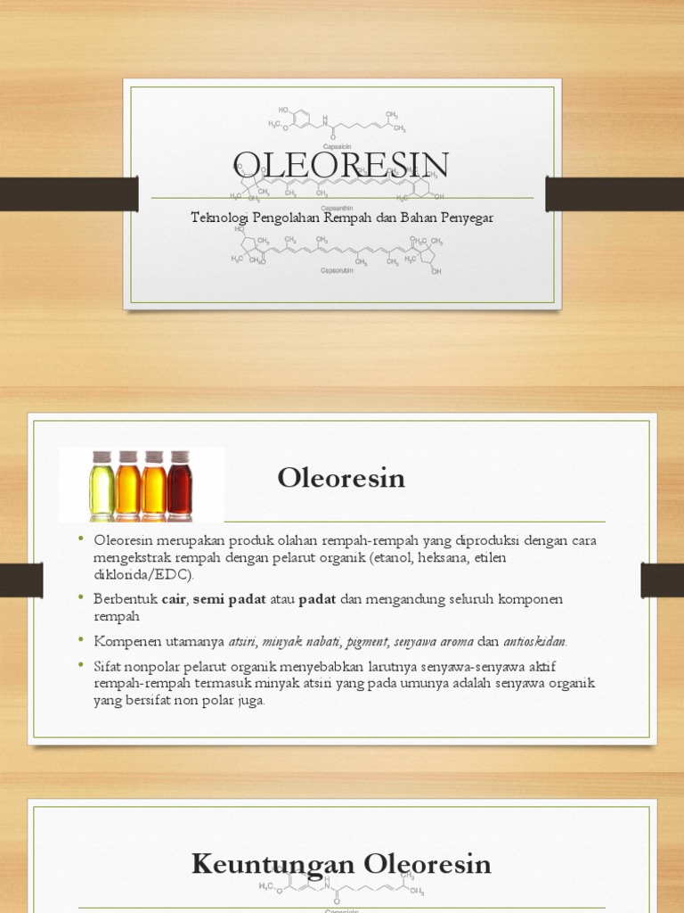Oleoresin | PDF