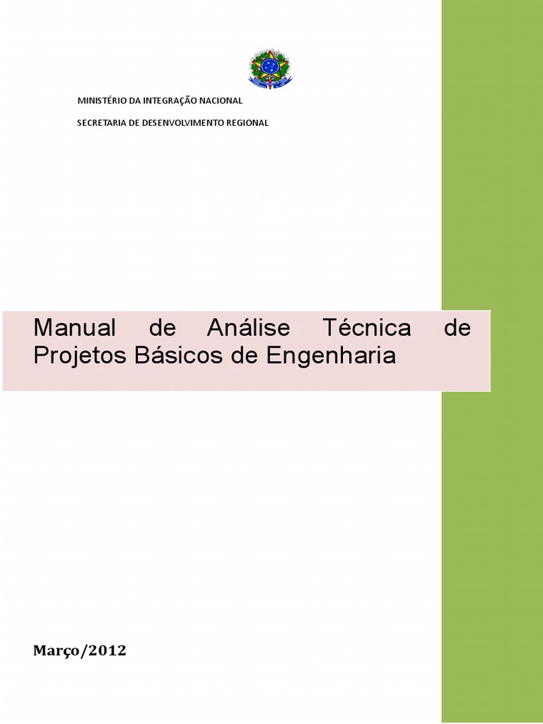 Diretrizes para análise técnica de projetos básicos de engenharia e ... Diretrizes para análise técnica de projetos básicos de engenharia e ...