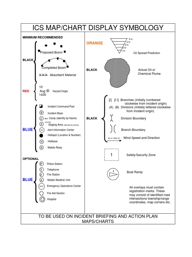 Ics Map Display Symbology | PDF | Incident Command System | Emergency ...