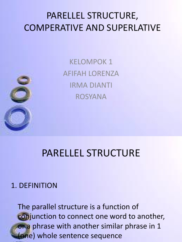 Parellel Structure | PDF | Verb | Noun