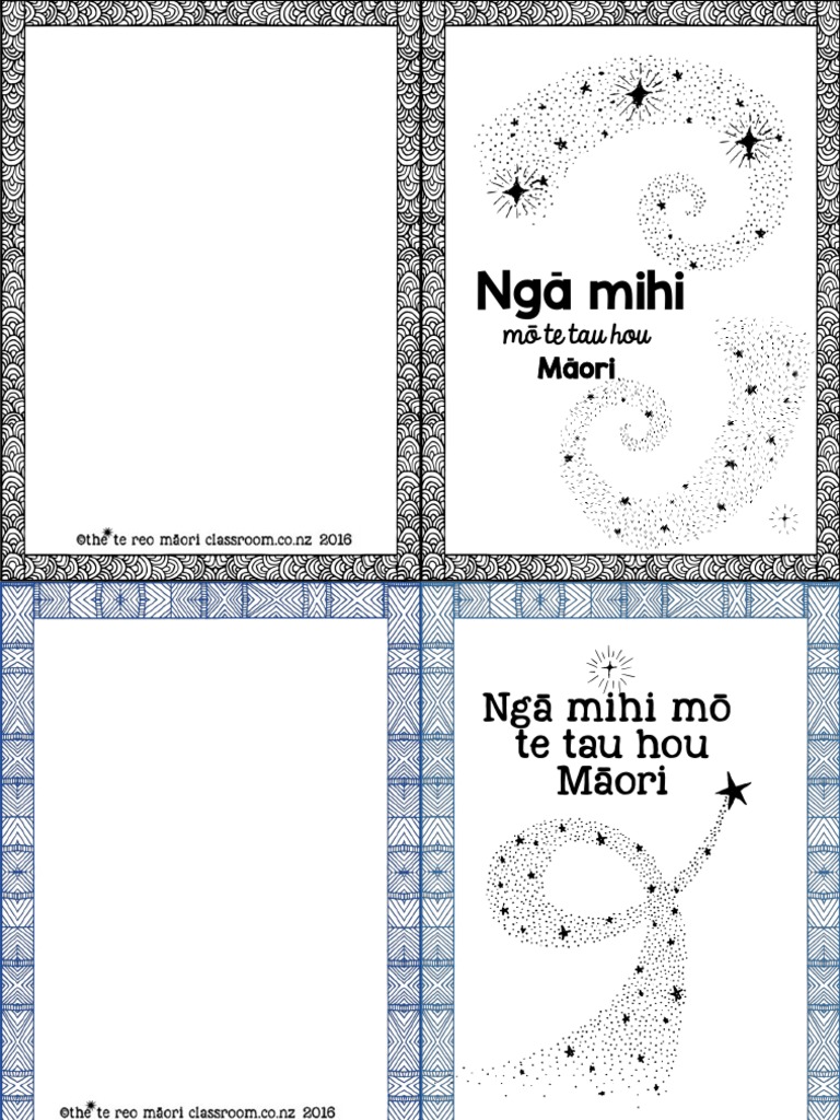 Matariki Cards and Mihimihi | PDF | Māori | Polynesian New Zealander