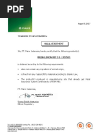 Template Halal Declaration | PDF