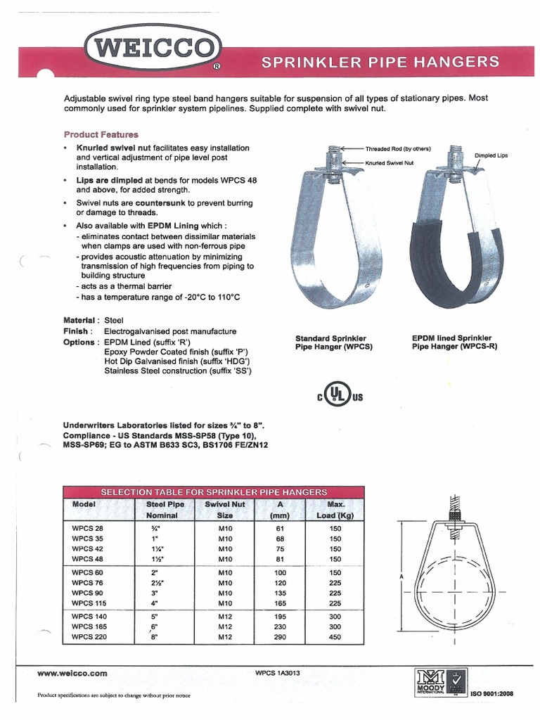 Hanger Catalogue PDF | PDF | Pipe (Fluid Conveyance) | Galvanization