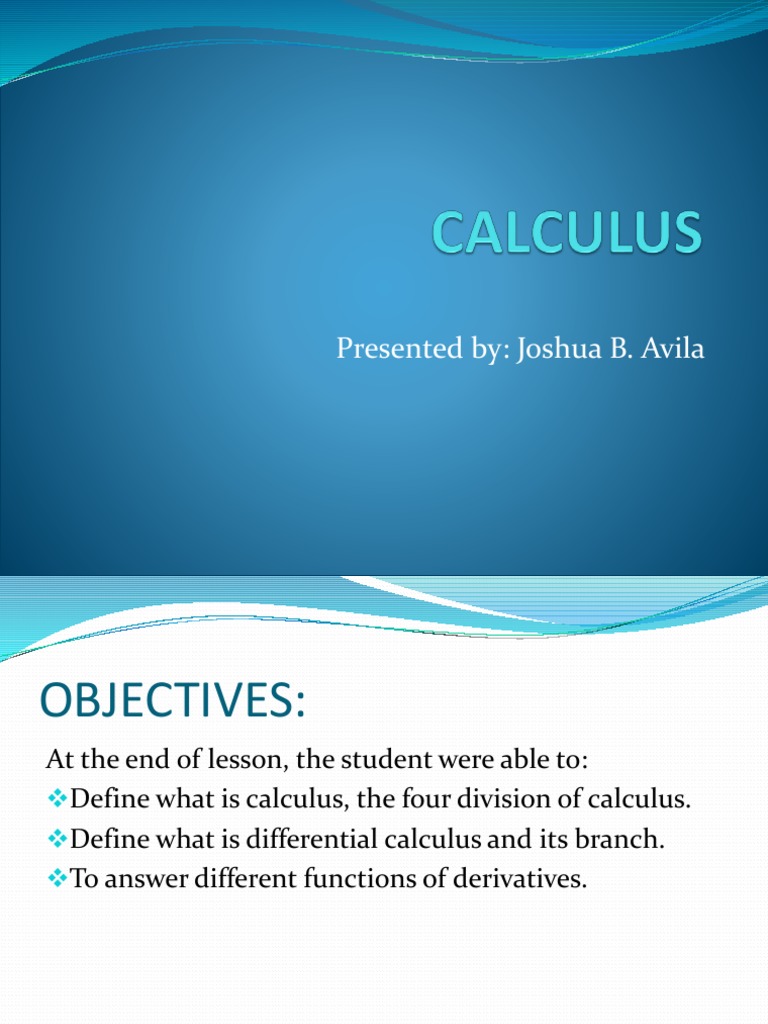 Introduction to Calculus Basics | PDF