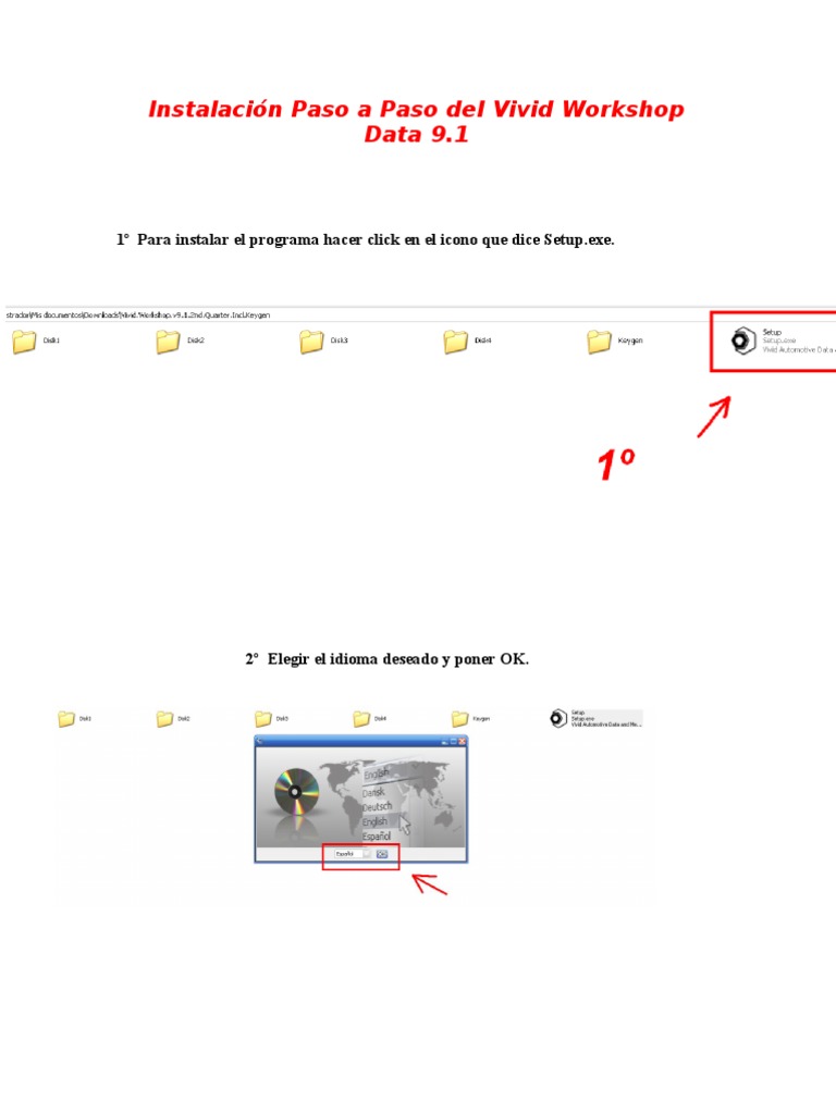 Instalación Vivid Workshop Data 9.1 | PDF