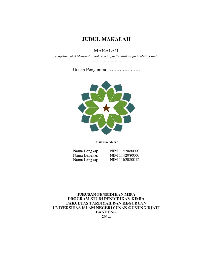 Template Makalah | PDF