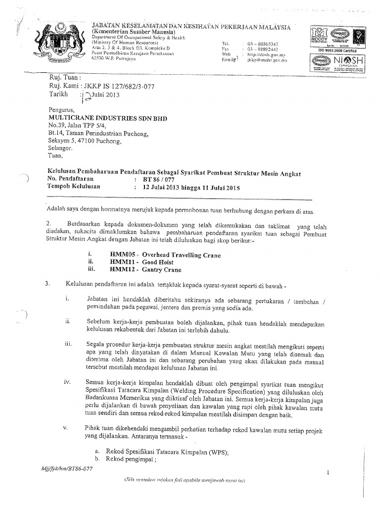 JKKP Approval & Project Reference | PDF