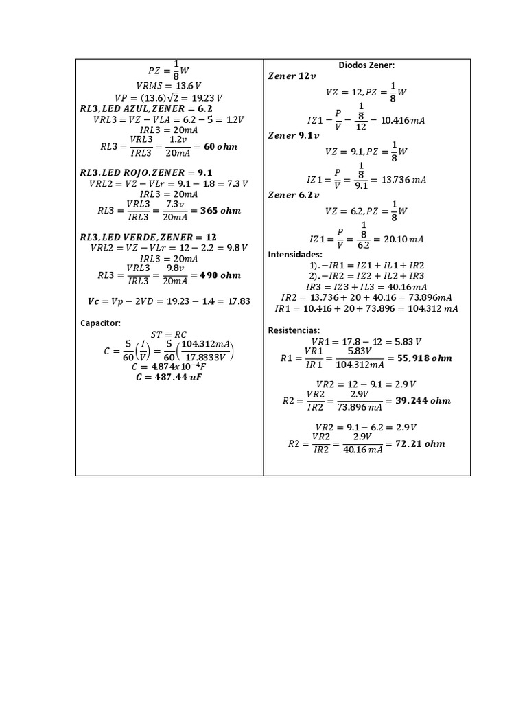 LED Circuit Analysis and Calculations | PDF | Teaching Methods & Materials