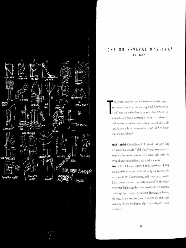R. Somol, One or Several Masters | PDF
