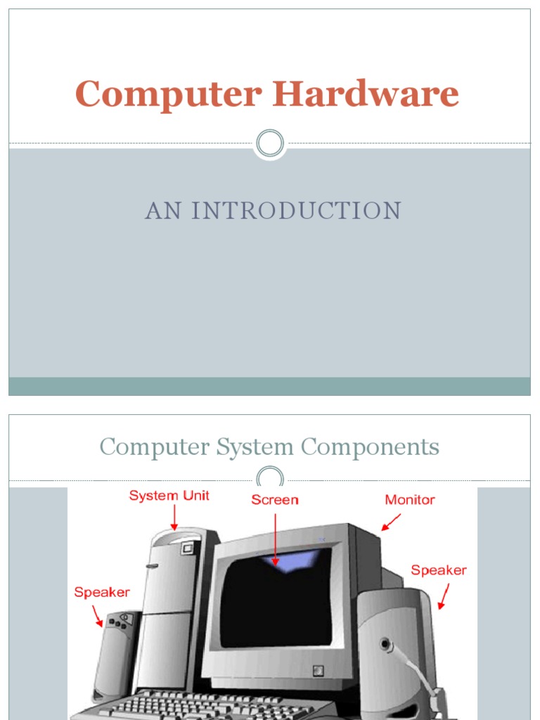 Computer Hardware Basics | PDF | Central Processing Unit | Integrated ...