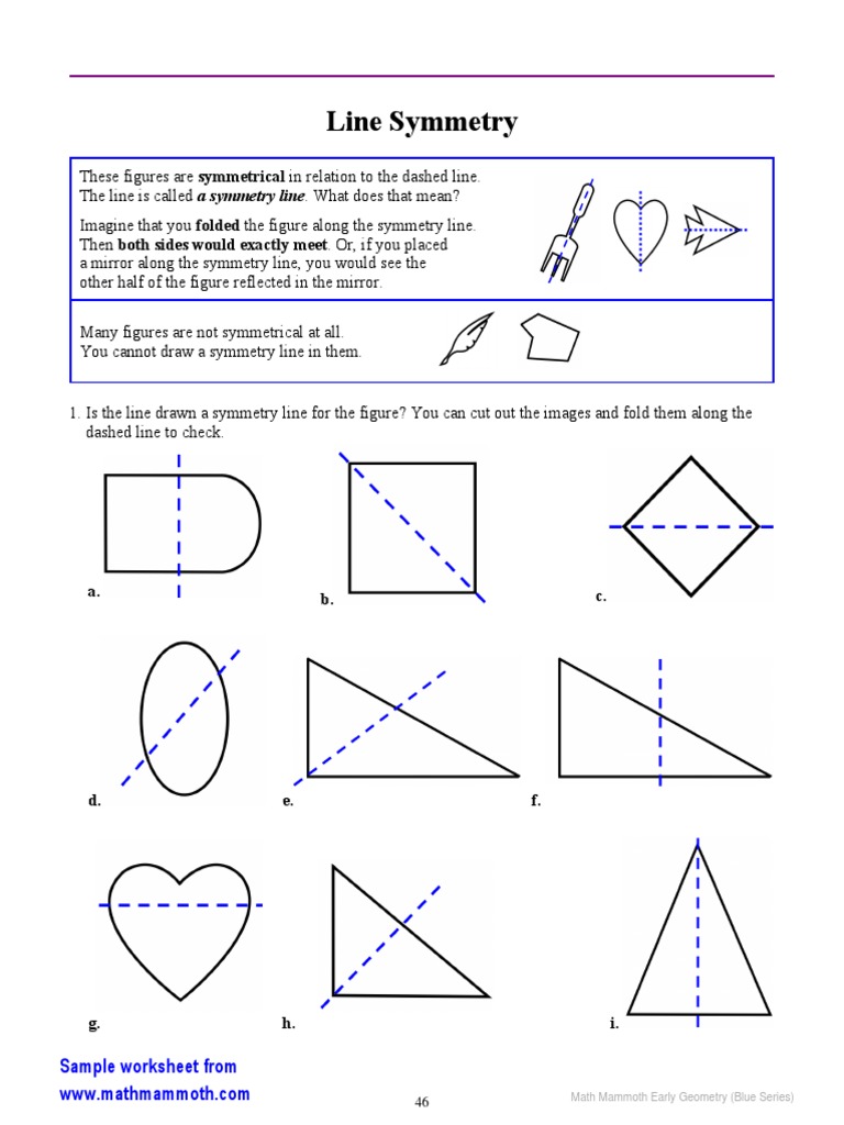 Early Geometry Line Symmetry | PDF