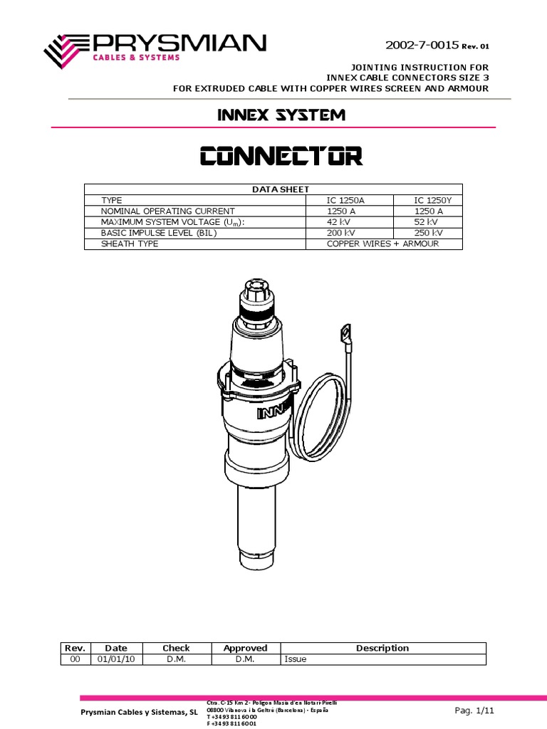 22kV GIS Cable Terminal - Installation Manual | PDF | Wire | Electrical ...