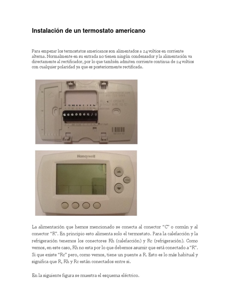 Como Instalar Un Termostato | PDF | Caldera | Termostato