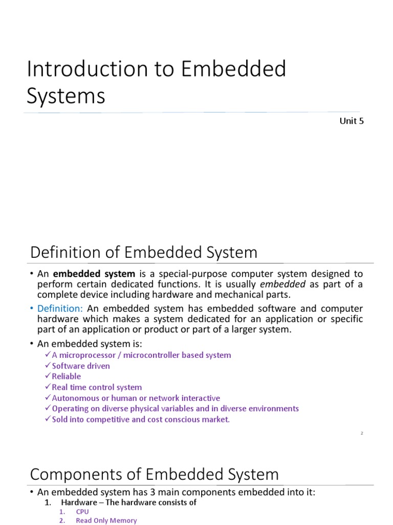 Embedded Systems | PDF | Embedded System | Arm Architecture
