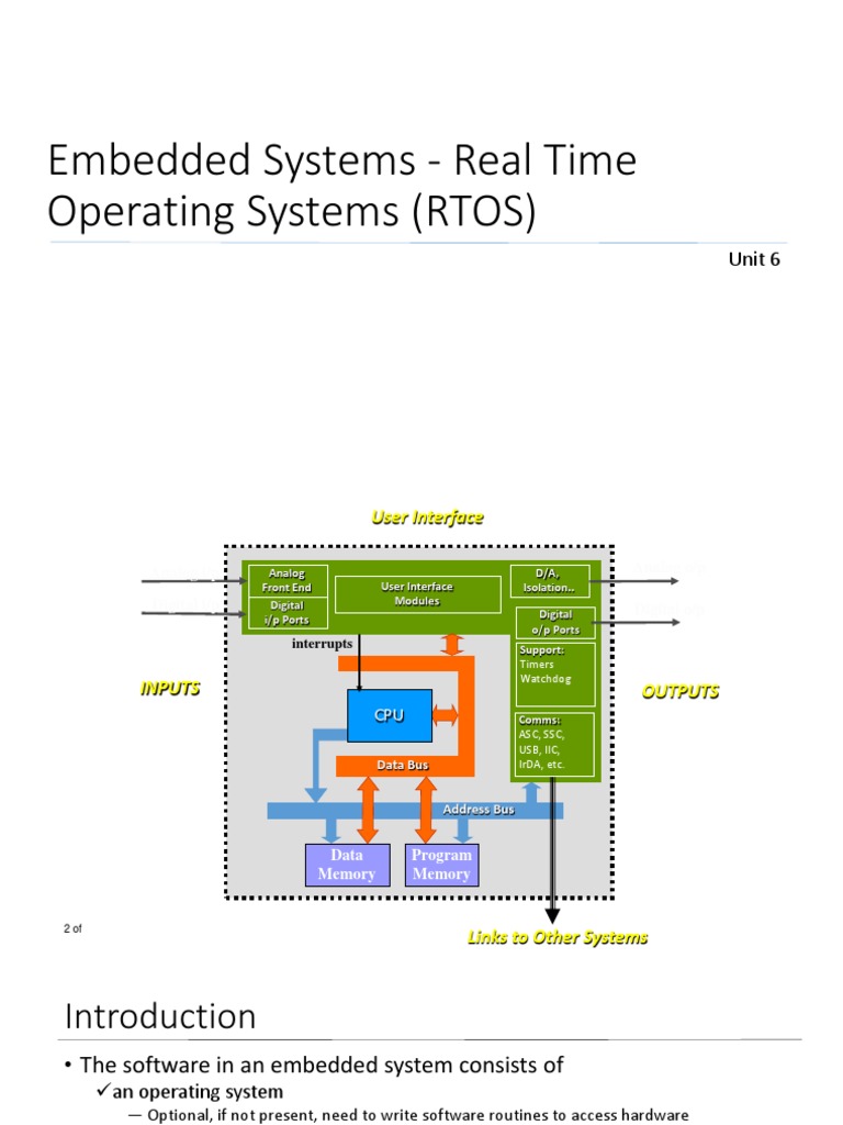 RTOS Basics for Embedded Systems | PDF | Thread (Computing) | Process (Computing)
