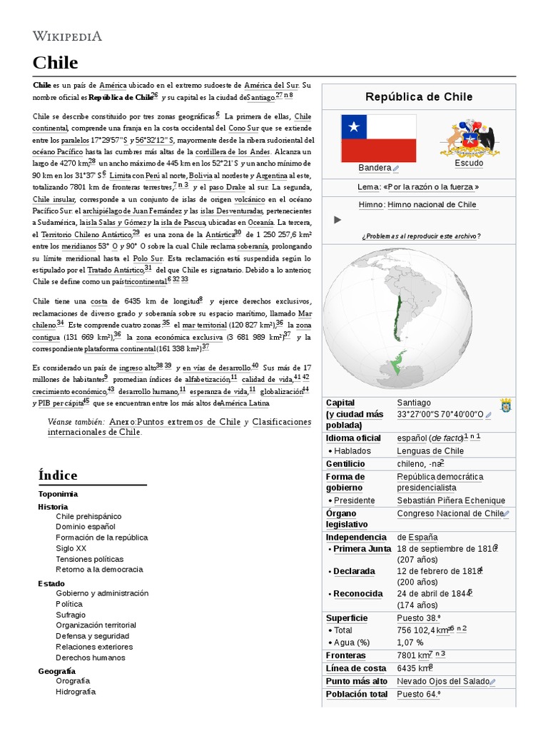Chile | PDF | Chile | Augusto Pinochet