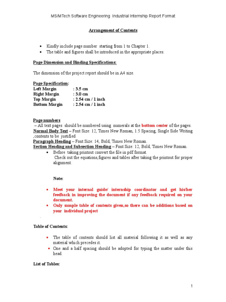 MS/MTech Software Engineering Internship Report Format | PDF | Unified Modeling Language ...