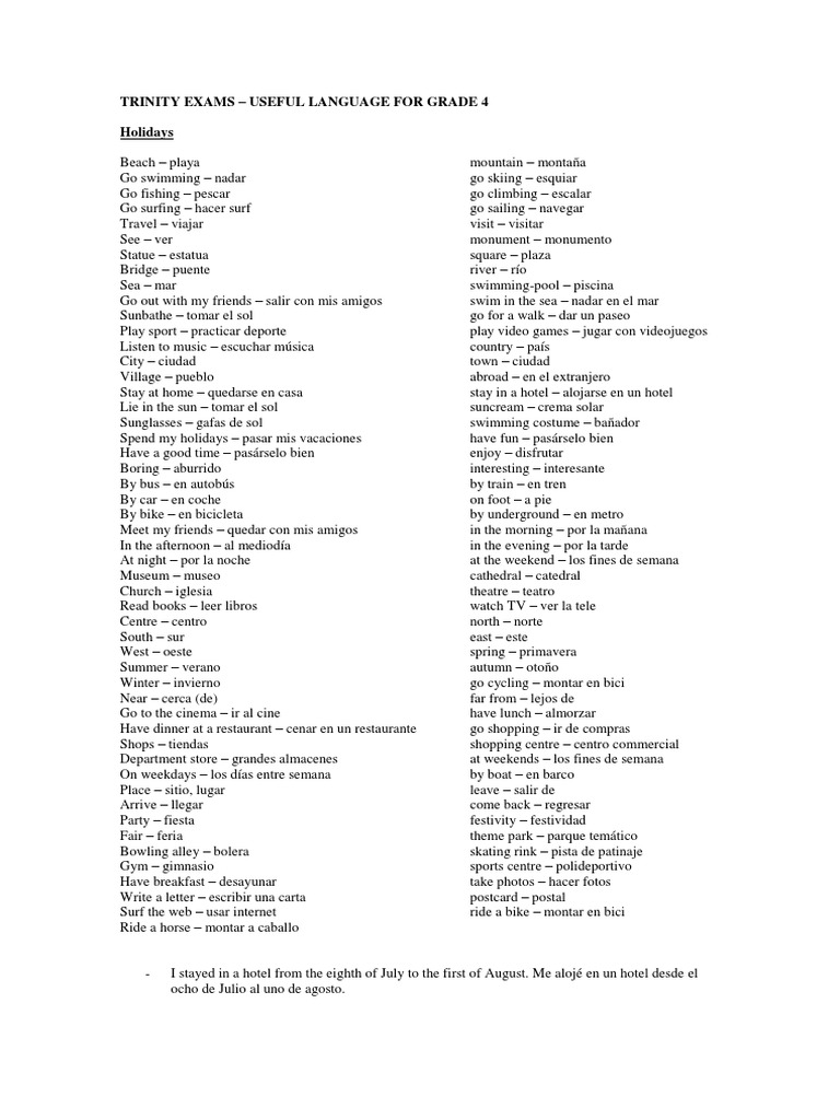 Trinity Grade 4 - II | PDF | Ocio | Business